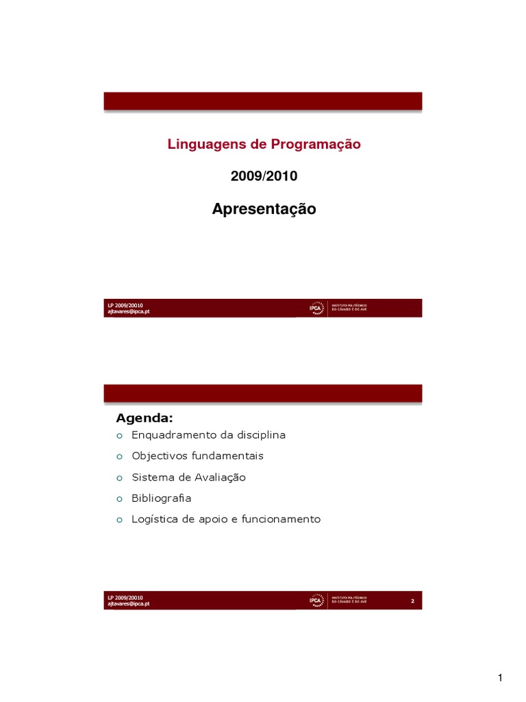 Programação | PDF | Paradigmas de programação | Programação de computadores