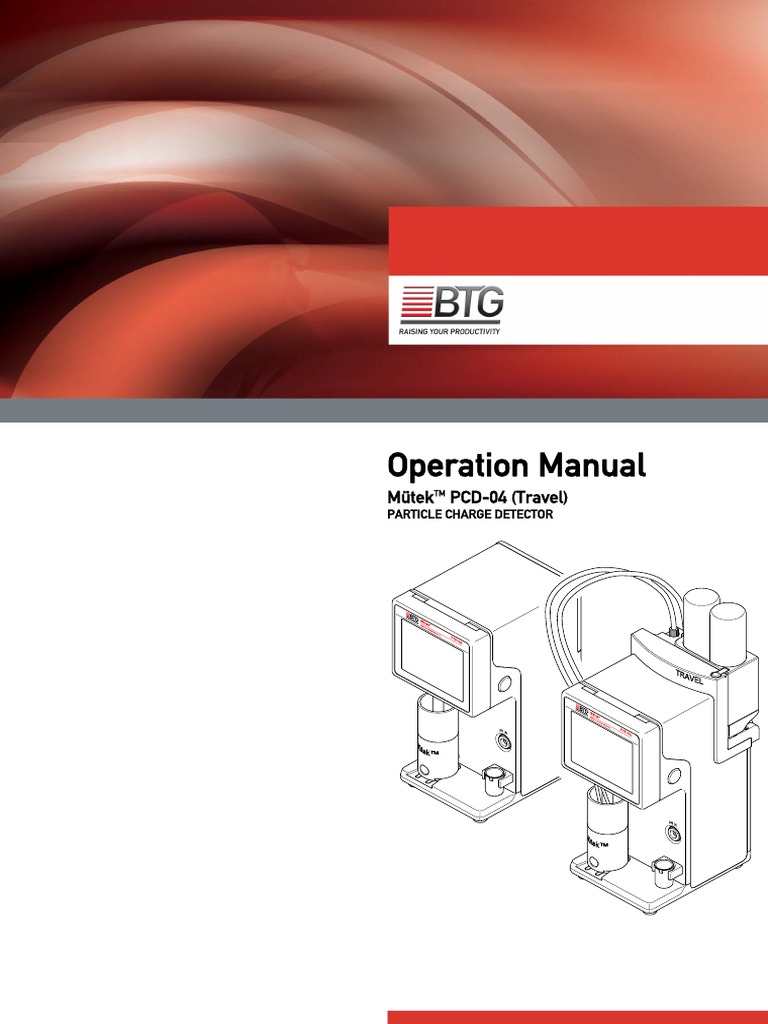 Operation Manual Mütek PCD-04 | PDF | Electrophoresis | Titration