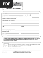 30 Month Questionnaire | PDF