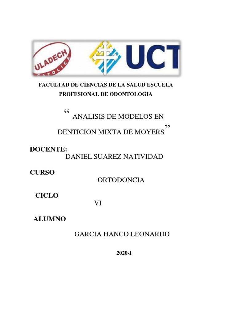 Analisis de Moyers | PDF | Ramas de Odontología | Anatomia dental