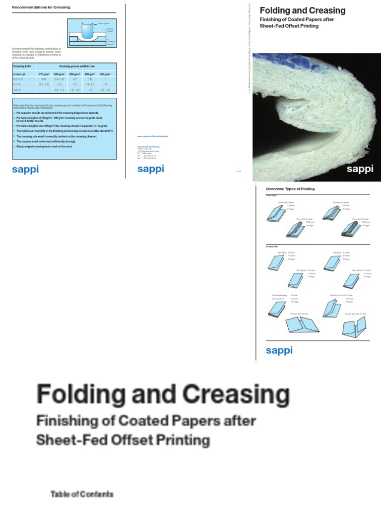 Foldingand Creasing | PDF | Paper | Printing