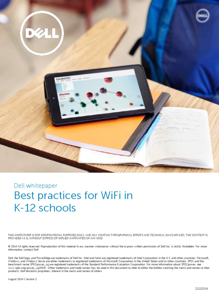 Dell Whitepaper - Best Practices For WiFi in K12 Schools - 11 2014 | PDF | Wireless Lan ...