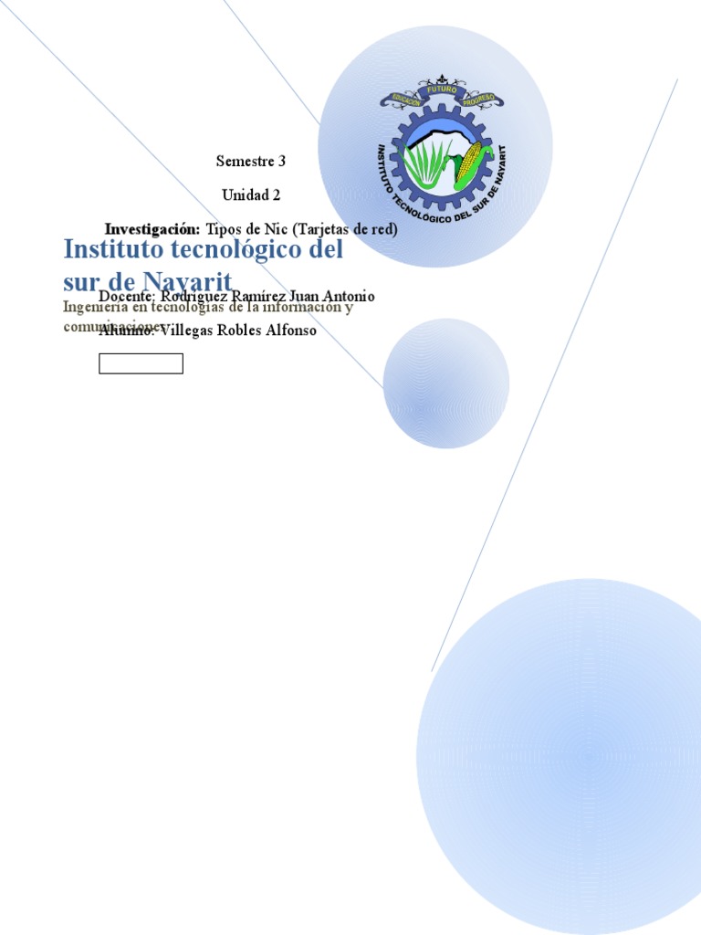Tipos de Nic | PDF | Controlador de interfaz de red | Estándares de red
