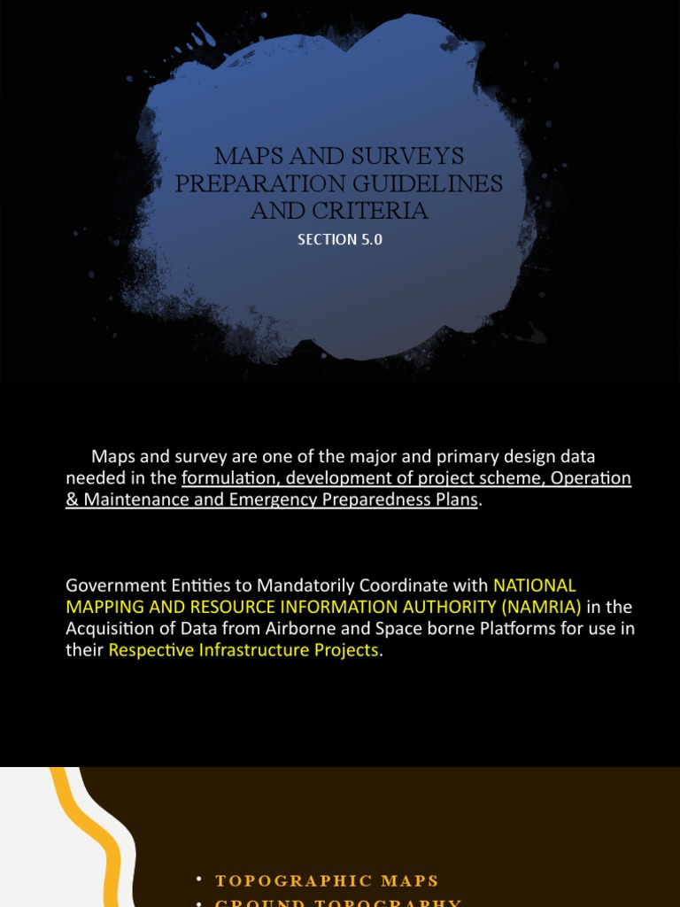 Maps and Surveys Preparation Guidelines and Criteria | PDF | Science ...