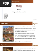 Case Analysis - Wegmans Food Markets | PDF | Supermarket | Retail