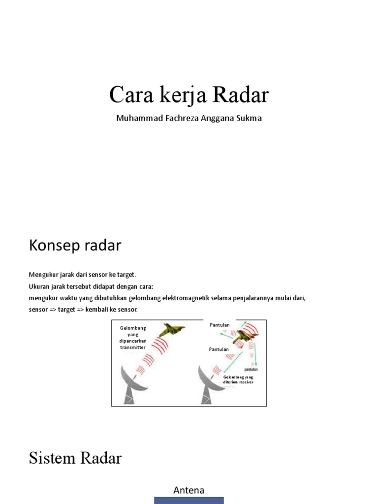 Cara Kerja Radar | PDF