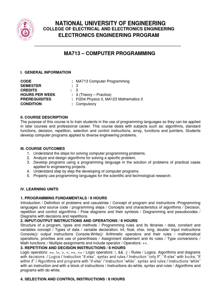 L203 MA713 Computer Programming | PDF | Array Data Structure | Subroutine