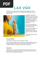 Exercícios para Lax Vox | PDF