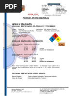 Anexo D. Ficha de Seguridad de Floculante | PDF | Toxicidad | Agua