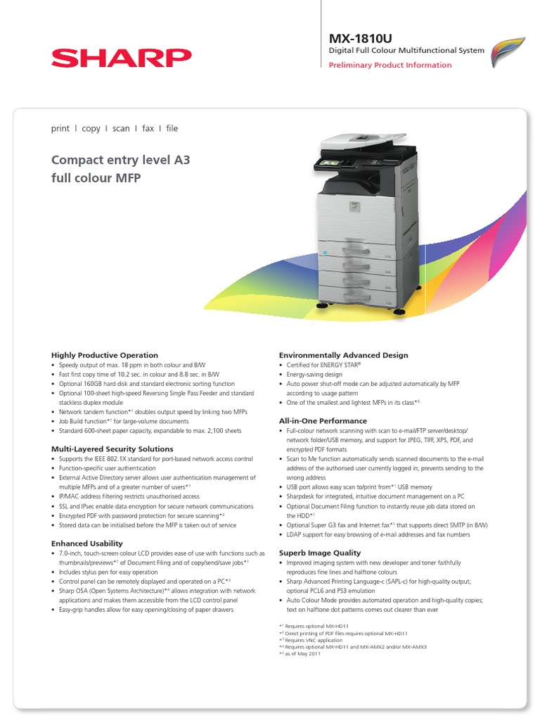 26238710catálogo MX-1810U | PDF | Image Scanner | Computer Network