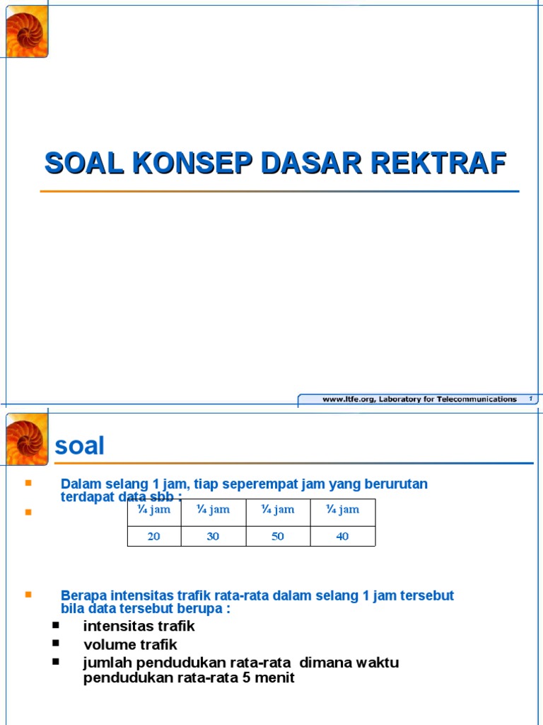 3-4 Soal-Konsep Dasar - REKTRAF | PDF