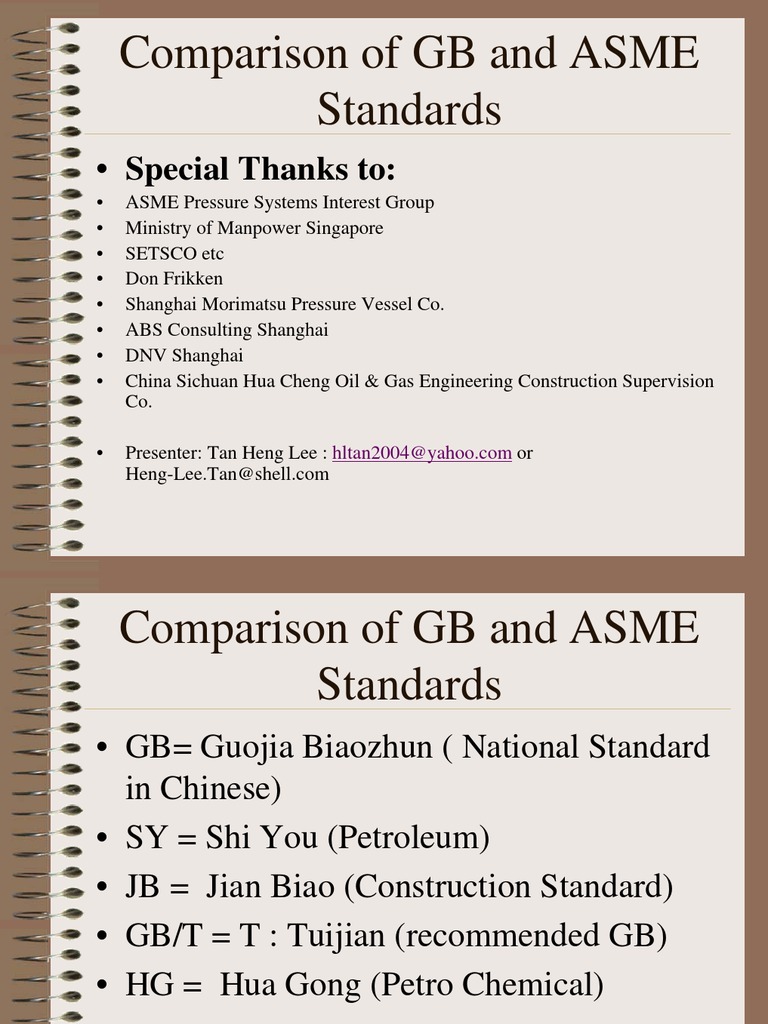 Comparison of GB & ASME Standards | PDF | Pipe (Fluid Conveyance) | Welding