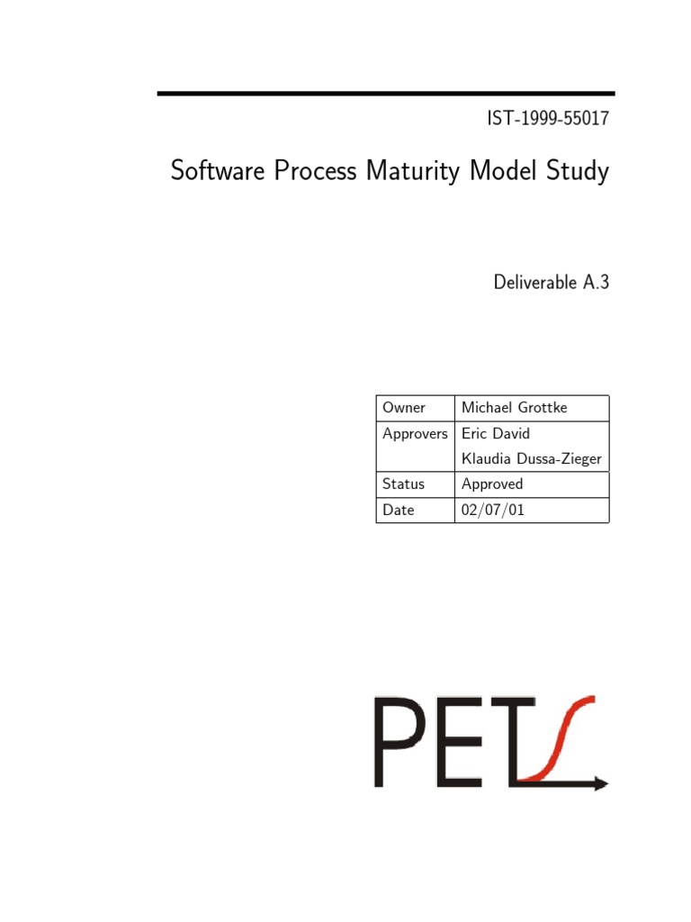 Software Process Maturity Model Study | PDF | Iso/Iec Jtc 1 | Reliability Engineering