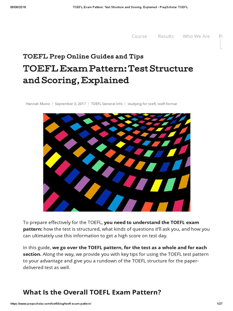 TOEFL Exam Pattern - Test Structure and Scoring, Explained ...