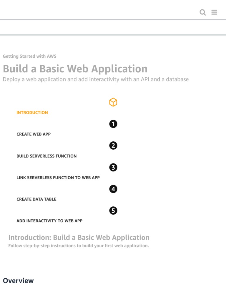 Build A Basic Web Application On AWS | PDF | Web Application | Amazon ...