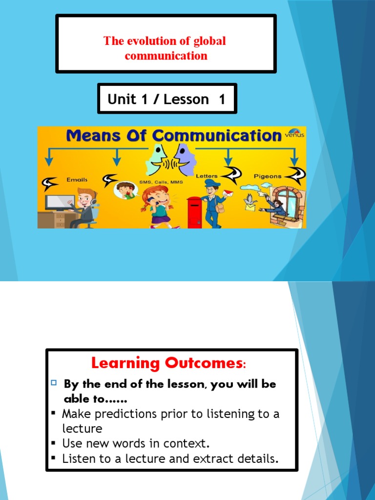 Evolution of Global Communication-Final (Teacher) | PDF ...