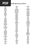 500 Most Common English Words PDF | PDF | Experience