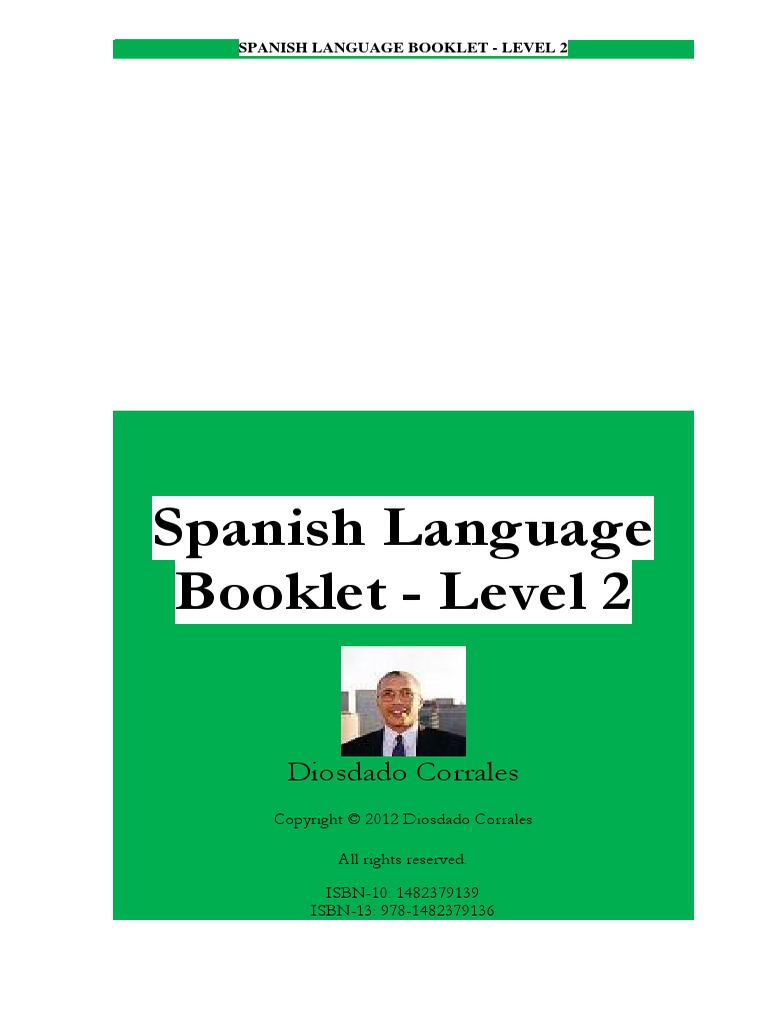 Spanish Language Booklet Level 2 PDF | PDF | Syntax | Linguistic Morphology