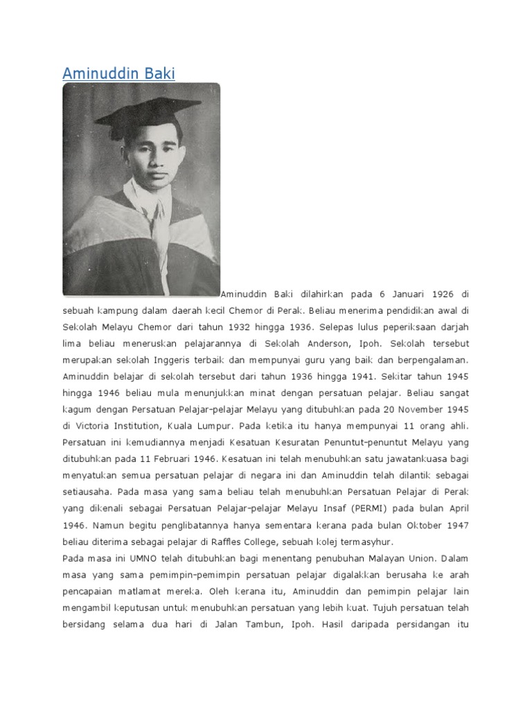 Aminuddin Baki | PDF
