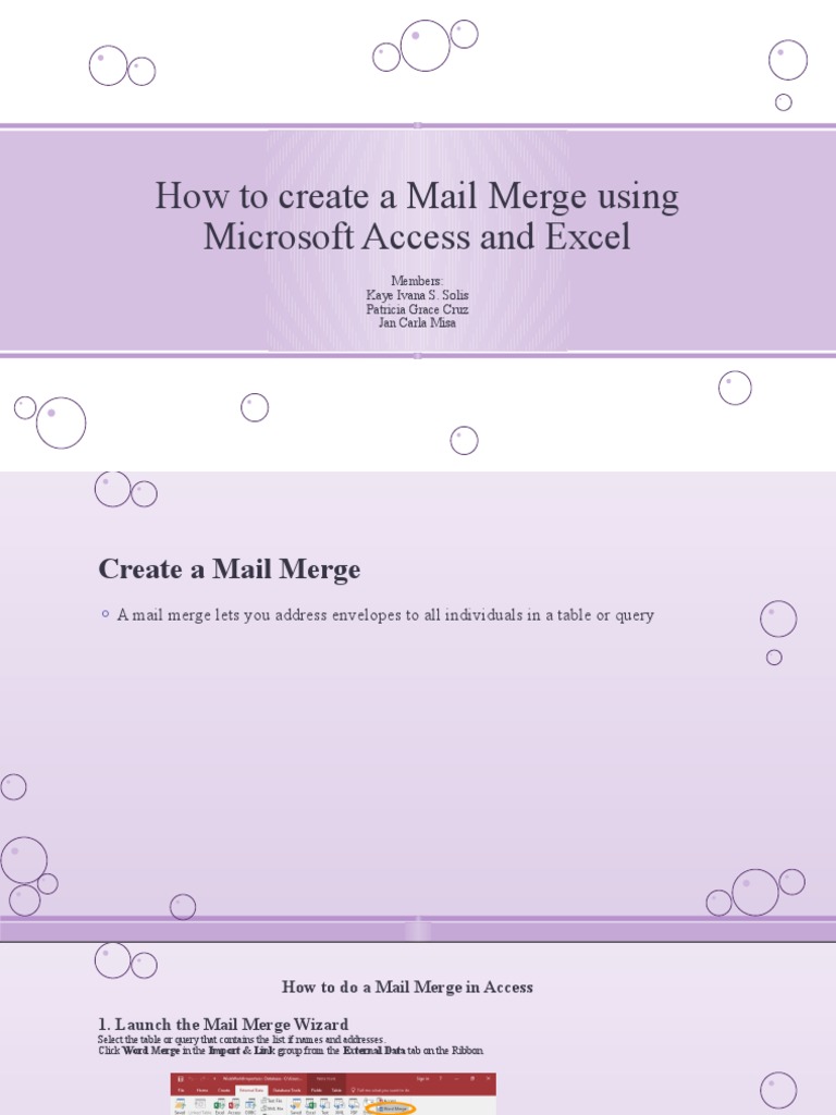 How To Create A Mail Merge | Download Free PDF | Comma Separated Values ...