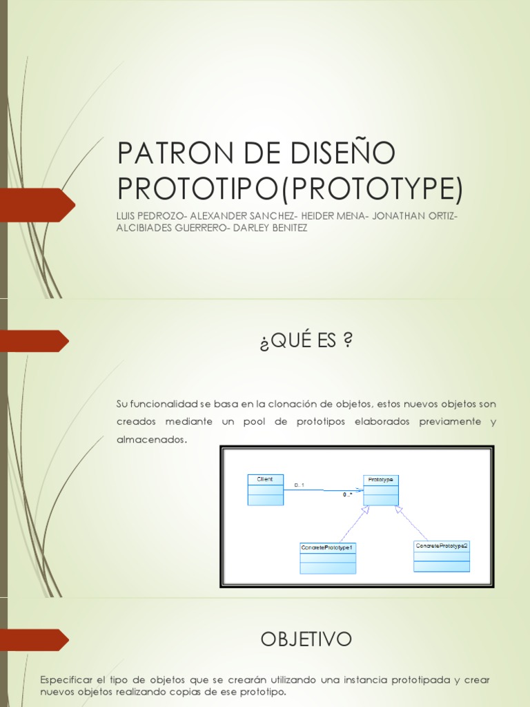 Patron de Diseño Prototipo (Prototype) | PDF | Tecnologías de la ...