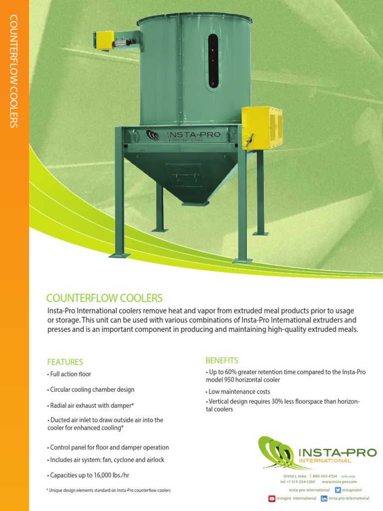 Counterflow Cooler Brochure | PDF | Humidity | Extrusion