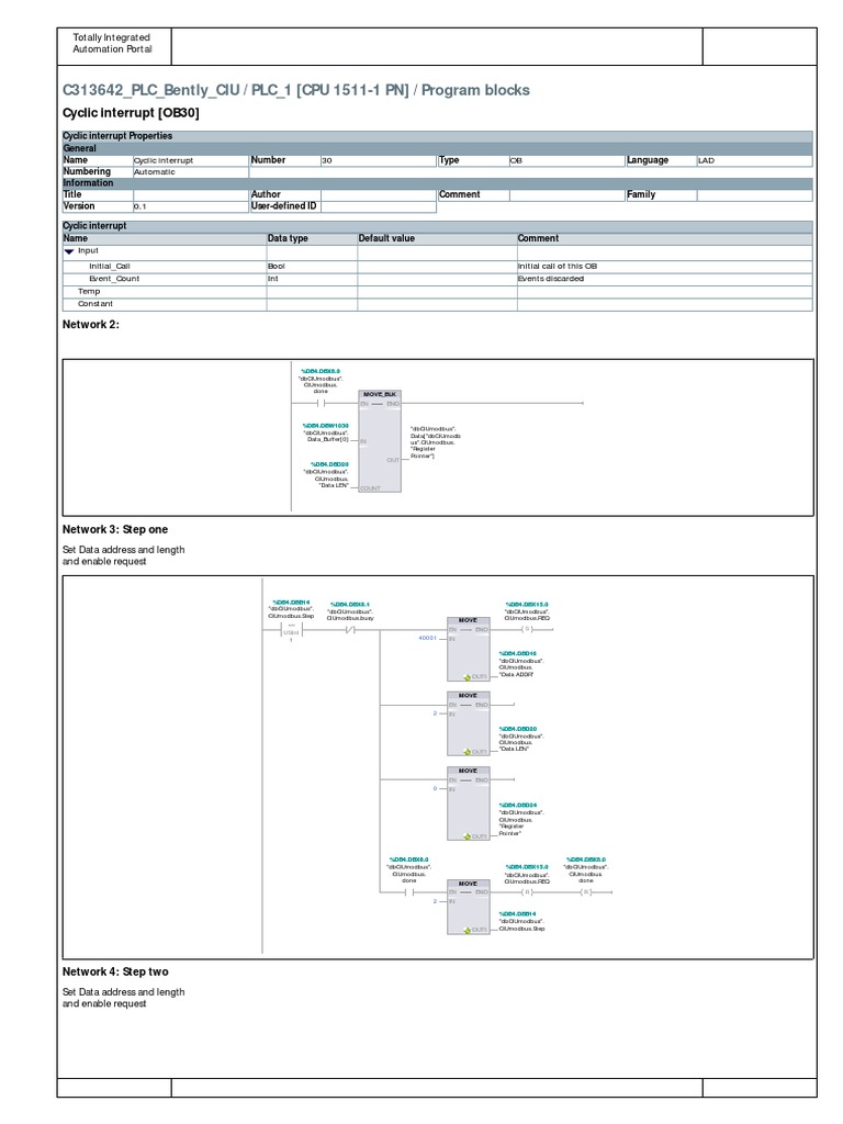 Cyclic Interrupt (OB30) | PDF | Office Equipment | Digital Technology