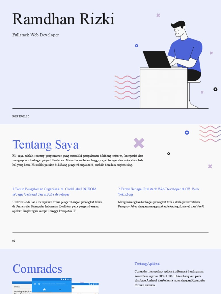 Portfolio Ramdhan Rizki: Fullstack Developer | PDF | Bisnis | Komputer