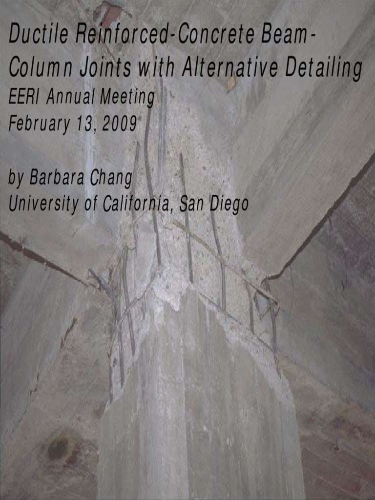 Ductile Reinforced-Concrete Beam-Column Joints With Alternative ...