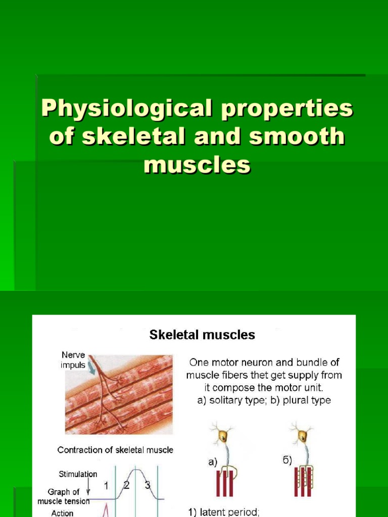 02 Properties and Mechanisms of Contraction and Relaxation of Skeletal ...