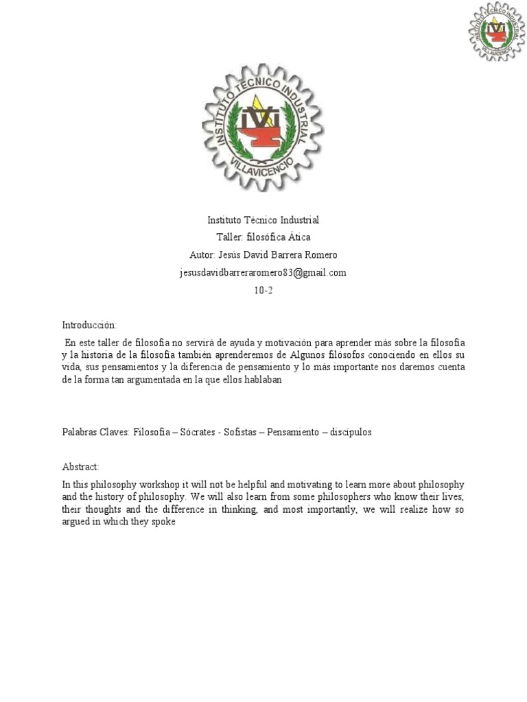Características de la Filosofía Ática | PDF | Sócrates | Teorías ...