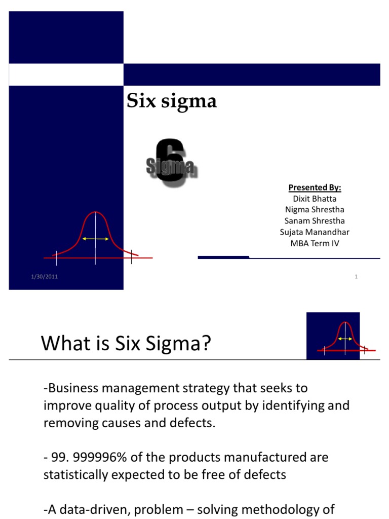 6 Sigma | PDF | Six Sigma | Cognitive Science