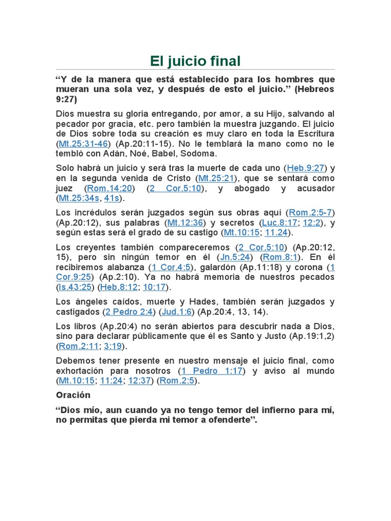 El Juicio Final Pdf