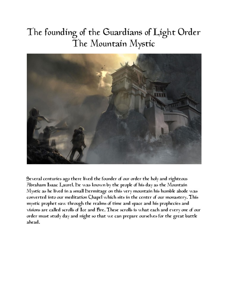 Guardians of Light Order Origins | PDF | Religion And Belief