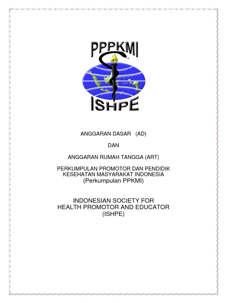 Anggaran Dasar Perkumpulan PPKMI | PDF