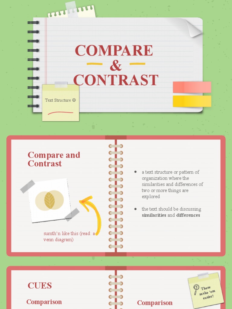 Compare & Contrast: Text Structure | PDF