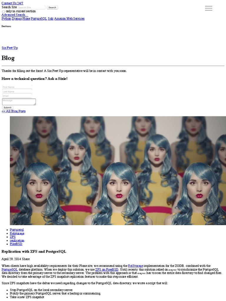 Replication With ZFS and PostgreSQL - Six Feet Up | PDF | Postgre Sql | Replication (Computing)