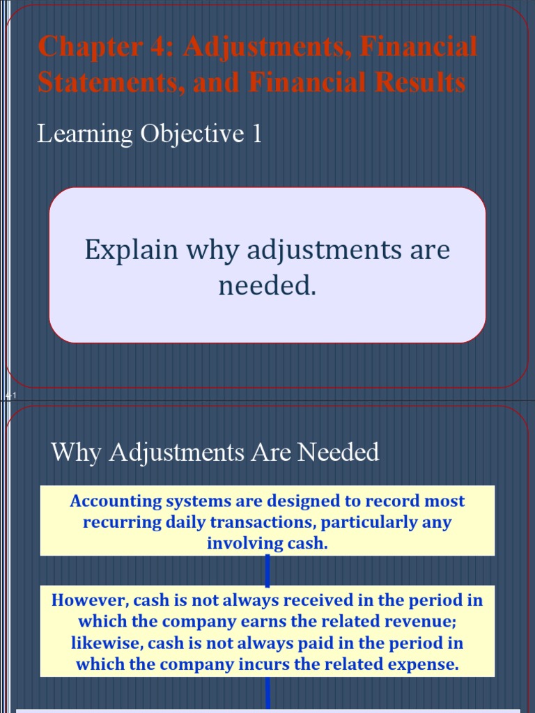 Chapter 4: Adjustments, Financial Statements, and Financial Results ...
