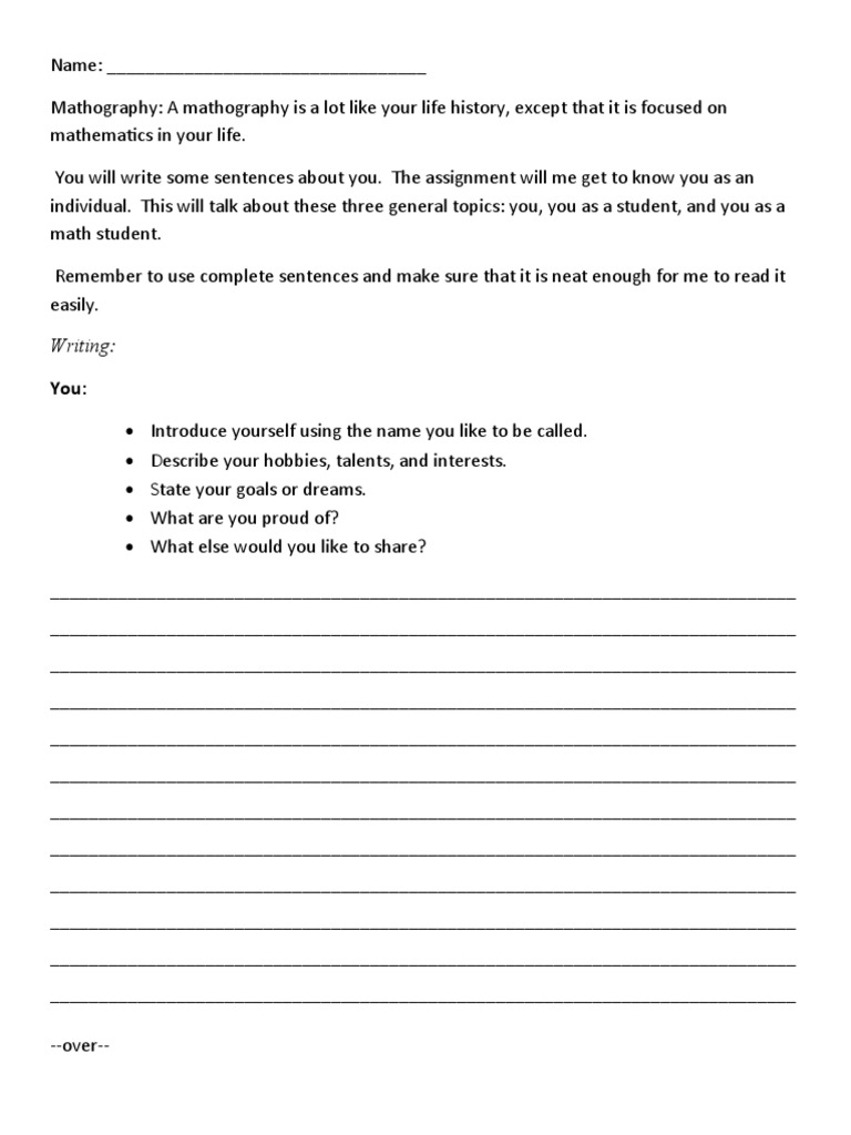 Mathography | PDF | Learning | Cognition