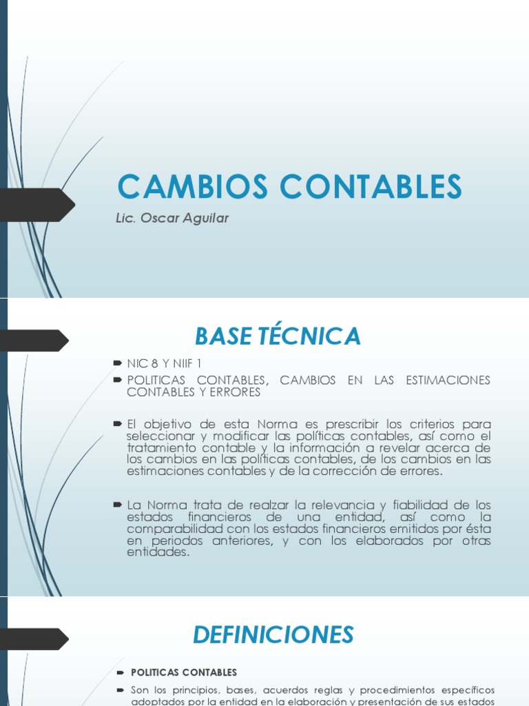 Auditoria II Cambios Contables | PDF | Valor neto | Depreciación