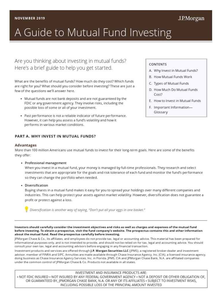 Guide To Mutual Fund Investing | PDF | Mutual Funds | Money Market Fund
