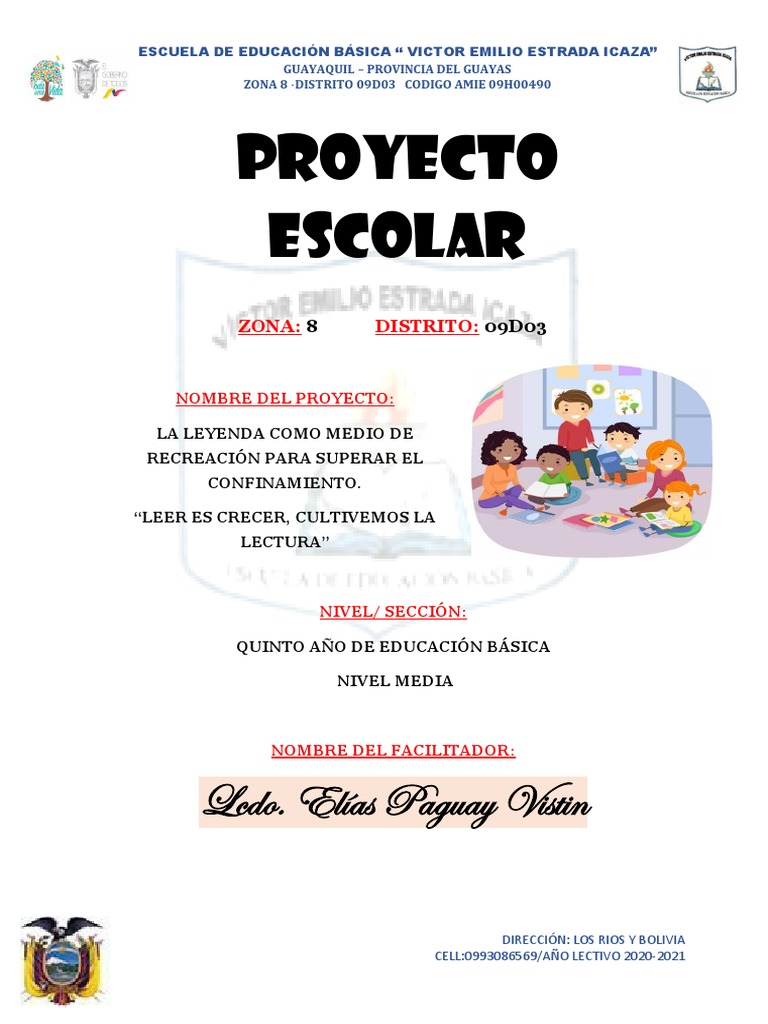 Proyecto Leyendas | PDF | Educación primaria | Comunicación