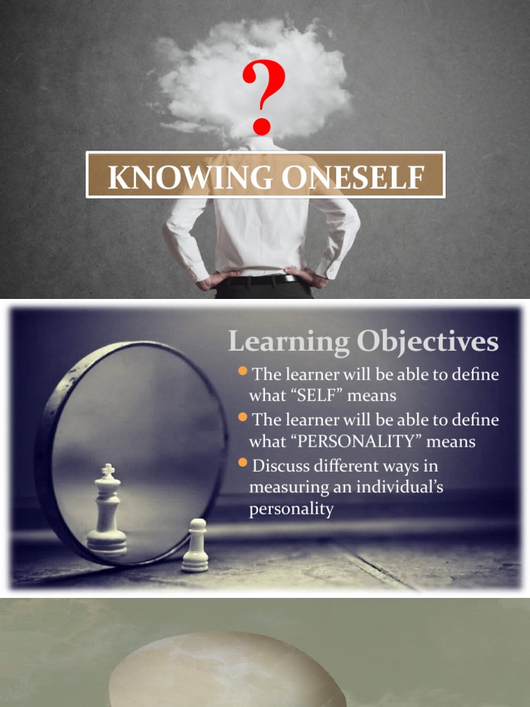 Chapter 2 KNOWING ONESELF | PDF | Self | Thought