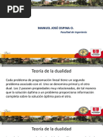 Teoria de La Dualidad y Sensibilidad | PDF | Programación lineal | Optimización Matemática