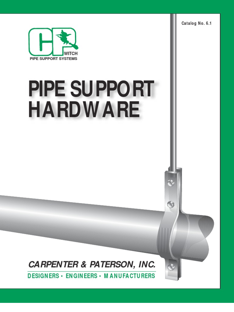 Carpenter & Patterson Pipe Hangers | PDF | Pipe (Fluid Conveyance) | Screw