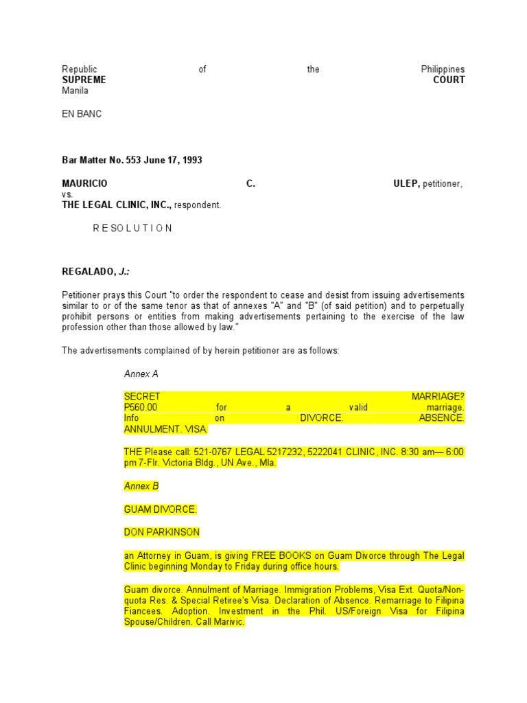 Supreme Court: Annex A | PDF | Practice Of Law | Lawyer