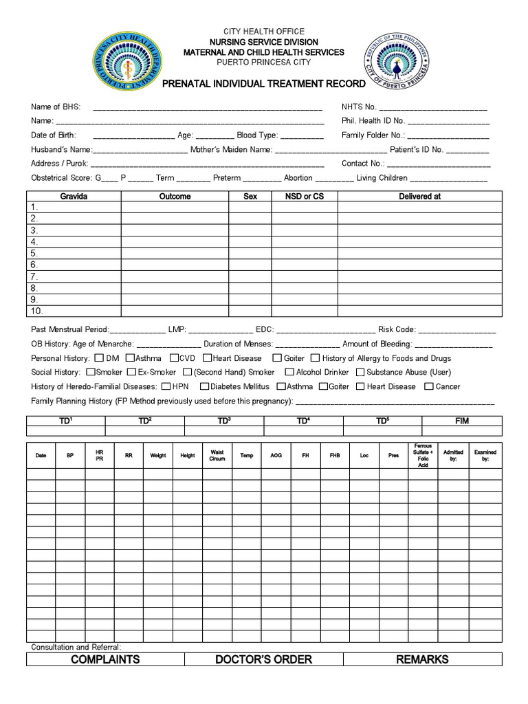 Prenatal Itr - Cho | PDF | Cardiovascular Diseases | Human Pregnancy