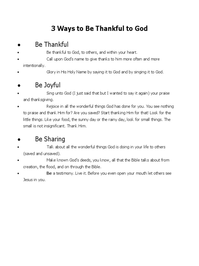 Gratitude to God Guide | PDF