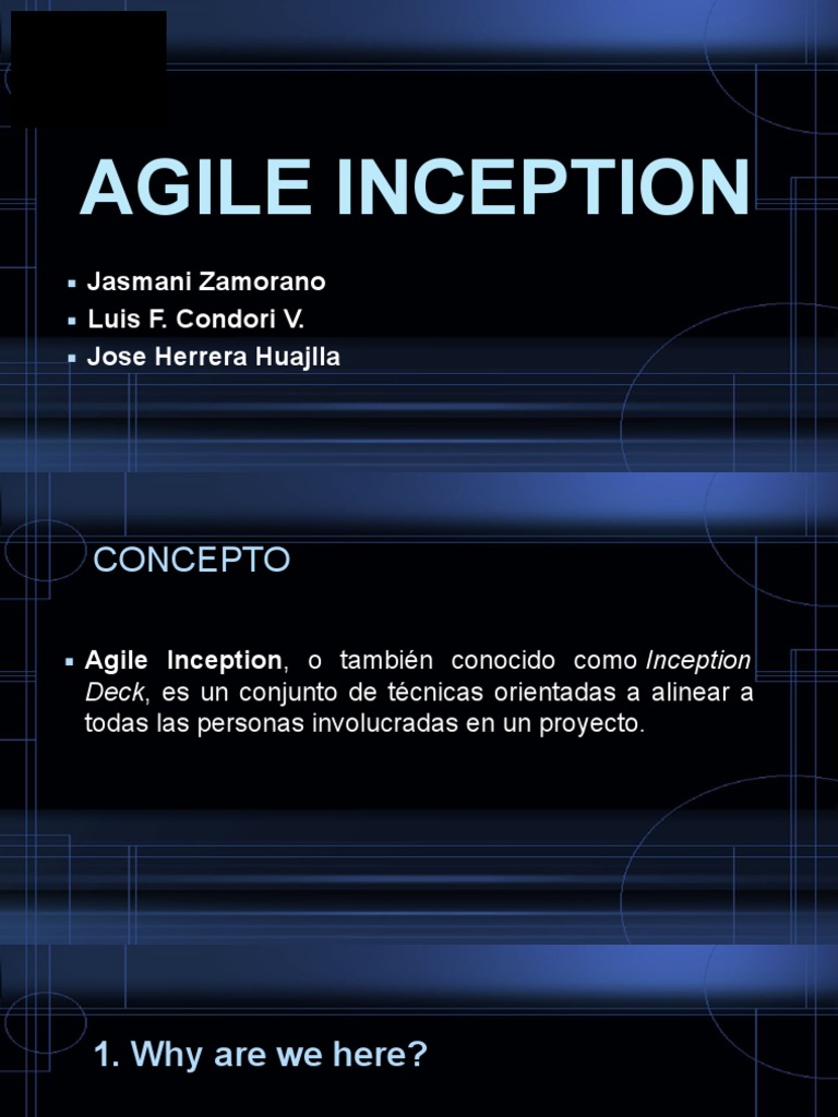 Agile Inception Resumen | PDF
