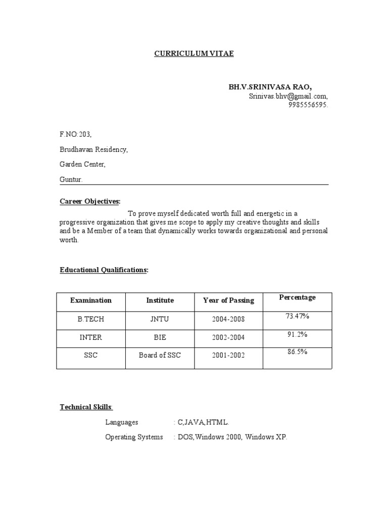 Srinu Resume | PDF